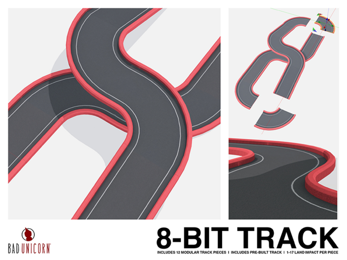 Second Life Marketplace - 8-bit Track (includes 12 track pieces)